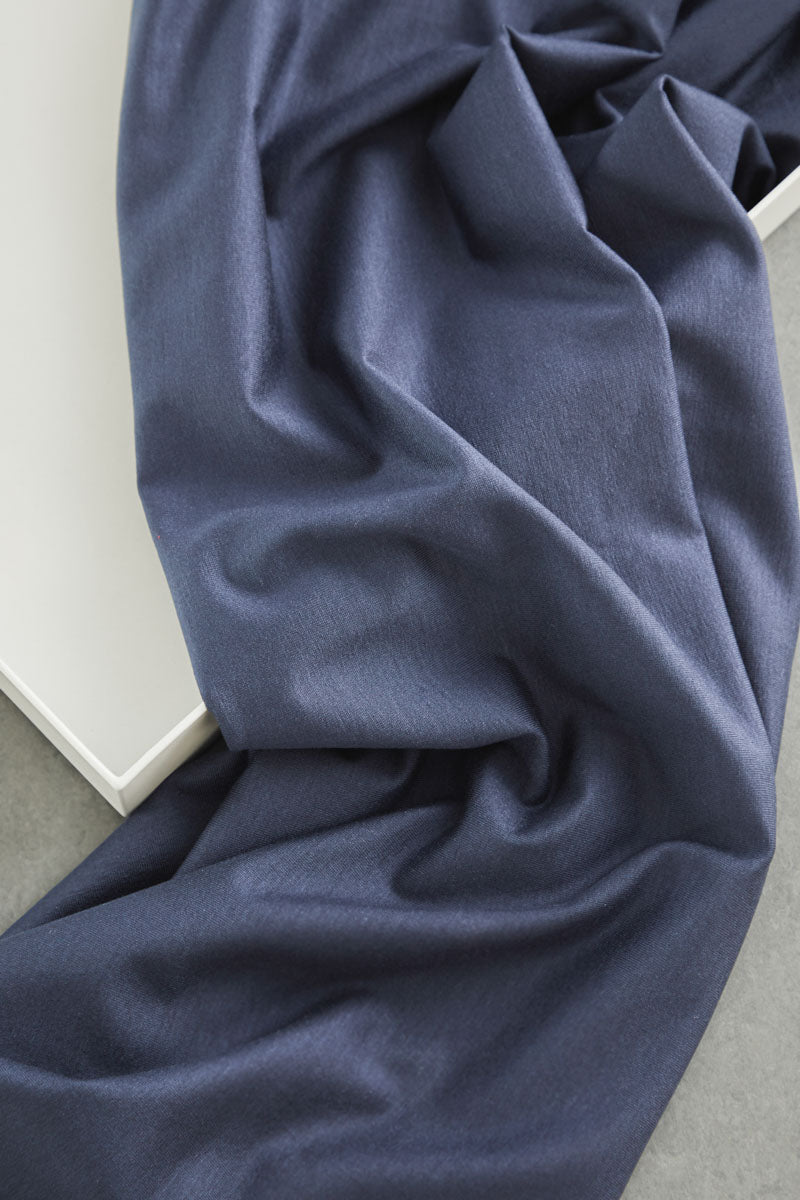 40x160 cm // Basic Stretch Jersey - Dusty Blue | METERMETER